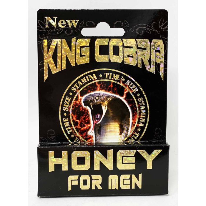 New King Cobra Male Honey Sachet – Tribulus & Arginine Vascular Boost ...