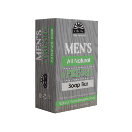 OKAY Pure Naturals Men All Natural Fresh Bar Soap 9oz - Supplemynts.com
