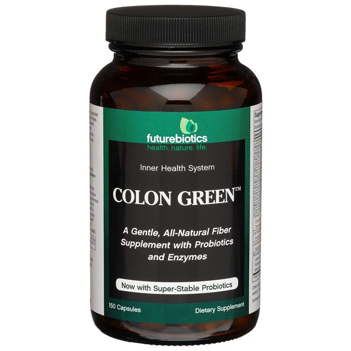 Futurebiotics Colon Green Fiber Supplement 150 Vegetarian Capsules ...